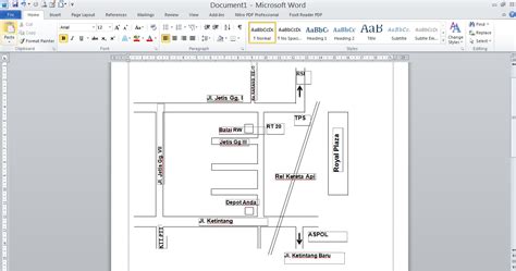 Cara Membuat Denah Ruangan Di Word Denah Ruangan Images