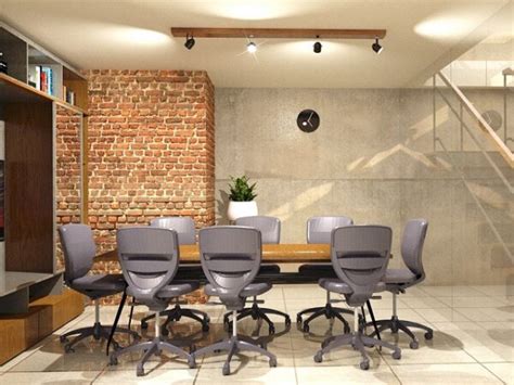 Inspirasi Desain Interior Ruang Kerja Industrial Yang Unik Dan Trendi