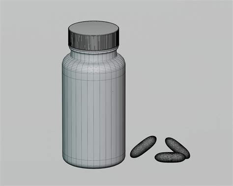 Pill Bottle 3d Model By Sdfffg