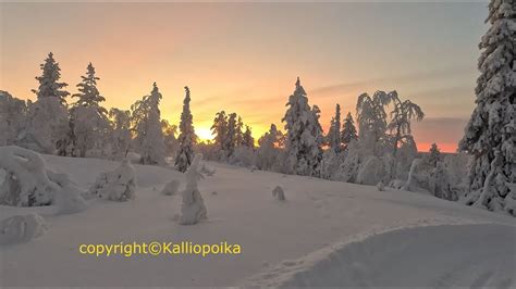 Saariselkä Murtomaahiihto Kaamosaikaan Kaunispää Tunturilla Youtube