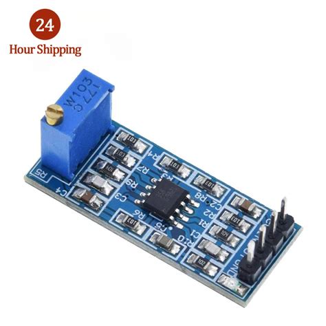 Lm358 100 배 이득 신호 증폭 연산 증폭기 모듈 5v 12v 티몬