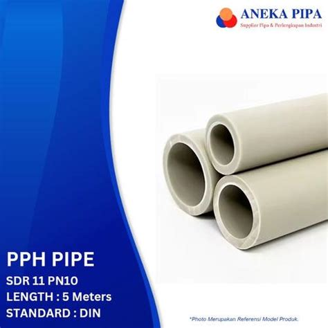 Jual Pipa Pp Pipa Pph Size 2 12 Inch D75 Sdr11 Pn10 Plain End Gbt