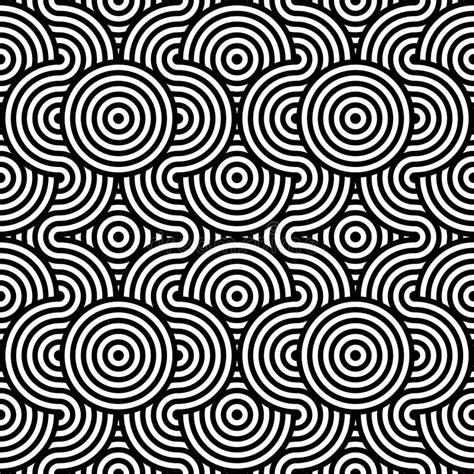 Vector Abstract Seamless Patternmodern Geometric Backgroundrepeated Monochrome Pattern With