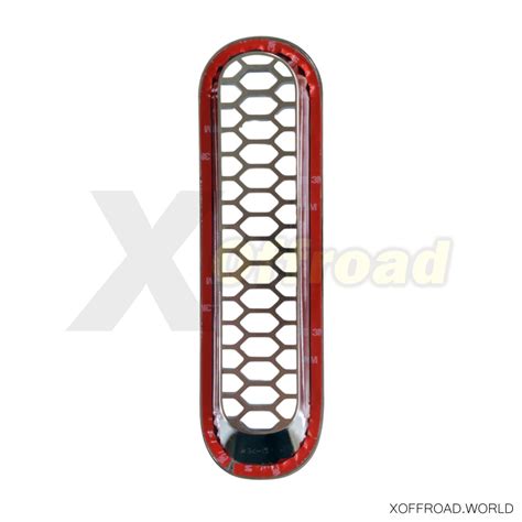 Inserts De Calandre Chrome Nid Dabeille Avec Trou Jeep Wrangler Jk Xoea073 X Offroad