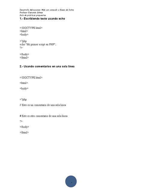 Ejercicios Php Uii Pdf Php Programación De Computadoras