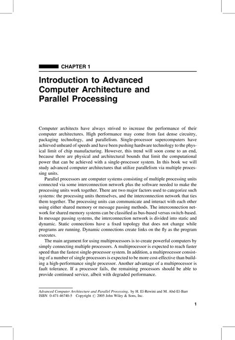 Solution Introduction To Advance Computer Architecture Studypool