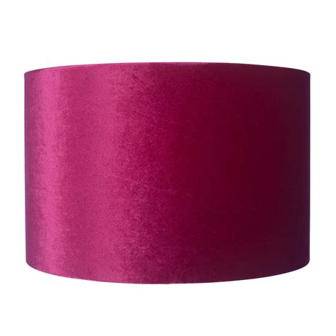Bow Cylinder Raspberry Velvet Lamp Shade South Charlotte Fine Lighting