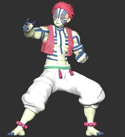 3d File Demon Slayer Akaza Kimetsu No Yaiba 💬 ・3d Printing Model To