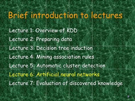 Ppt Lecture 5 Automatic Cluster Detection Lecture 6 Artificial