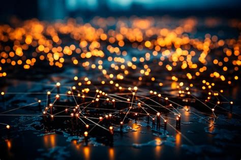 Premium Ai Image Global Network Concept