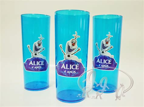 Joy Joy Artes Copo Long Drink Personalizado Tema Frozen