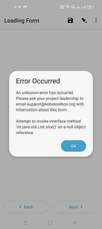 Error Loading Form Data After Saved Form As Draft Form Building