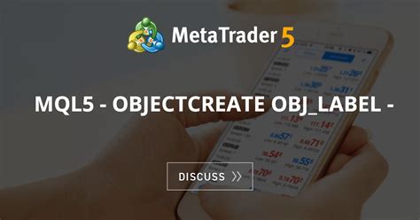 Mql5 Objectcreate Objlabel Symbols Expert Advisors And