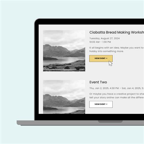 How To Customize The View Event Button On Your Squarespace Event List With Cool Hover Effects