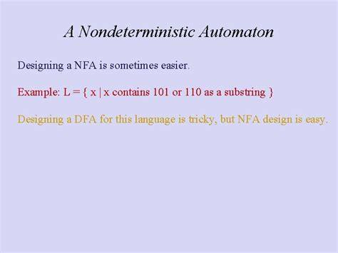 Lecture 3 Goals Formal Definition Of Nfa Acceptance