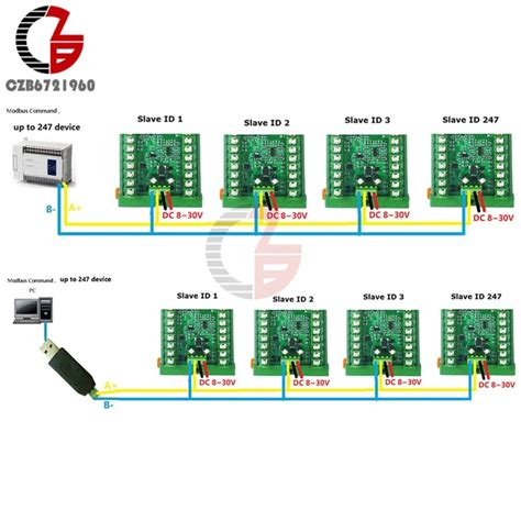 16ai Rs485 Analog Input Rs485 Pt100 Rtd Temperature Sensor 52 Off
