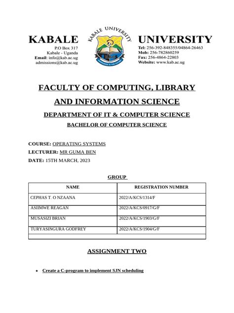 Copy Of Assignment 2 Operating Systems Pdf Programming Paradigms