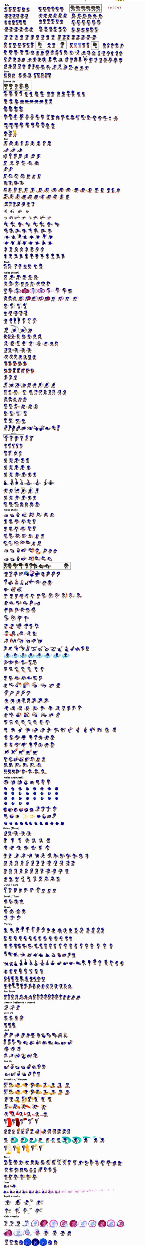 Sonic Ultimate Sprite Sheet By Supremedbzfan On Deviantart