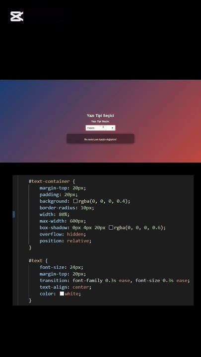 Fontunu Seç Tarzını Keşfet Website Frontend Css Html Js Youtube