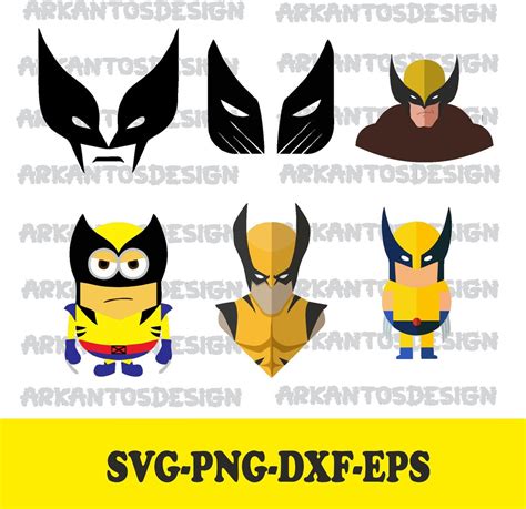 Wolverine Svg Bundle Wolverine Clipart Super Hero Svg Instant