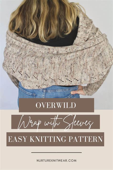 Easy Lace Free Scarf Knitting Pattern With Sleeves Nurture Knitwear