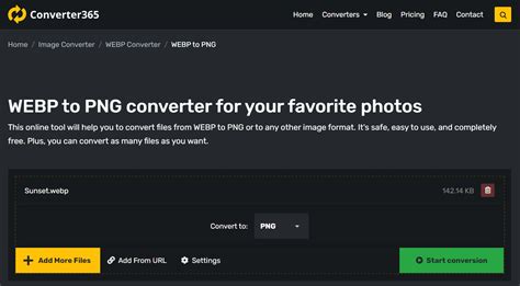 Top 3 Ways To Convert WEBP To PNG On Windows Or MacOS Converter365