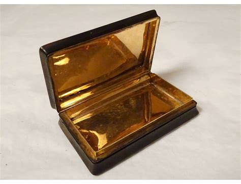 Horn Box Lined With Gold Leaf Count Paul De La Moussaye Brittany 19th