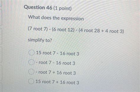 Solved What Does The Expression Chegg Com