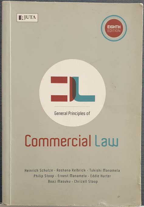 General Principles Of Commercial Law 8th Edition By Heinrich Schulze