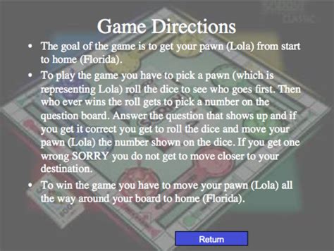 A Homemade PowerPoint Game Slide That Describes How To Play The Game Download Scientific Diagram