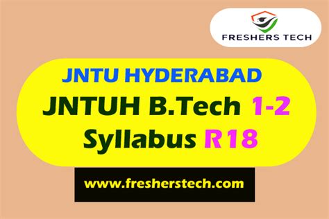 Jntuh B Tech Syllabus R Books Pdf Civil Eee Ece Cse It Me
