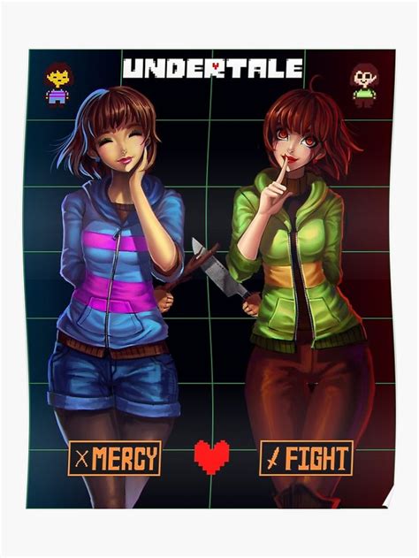 Undertale Mercy or Fight Poster | Undertale, Undertale comic, Undertale ...