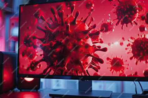 Malware Breaking Into Database On Screen Premium Ai Generated Image