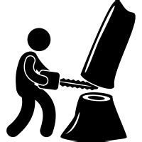 Man Cutting Tree Icon Free PNG SVG Noun Project