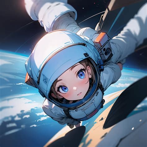 Girl In Space Seaart Ai