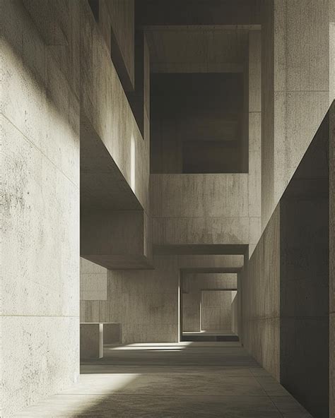 Un Edificio De Concreto Con Un Piso De Hormigón Y Una Gran Estructura