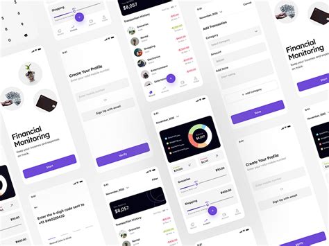 expense tracking app ui design by intorque on dribbble