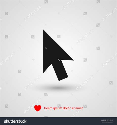 Cursor Vector Icon Stock Vector Royalty Free Shutterstock