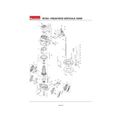 Maktec Spare Parts For Router Mt362