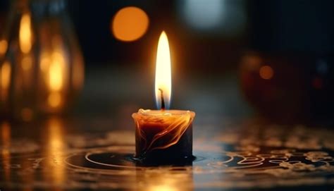 Premium Ai Image Glowing Candle Flame Igniting Symbol Of Peace In