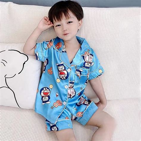 ️ผ้าอองฟองเนื้อนิ่ม️แขนยาว ขายาว️1 6 ขวบ ใส่สบายที่สุด ️ พร้อมส่ง ชุดนอนเด็กผู้ชาย ชุดนอนลายทาง