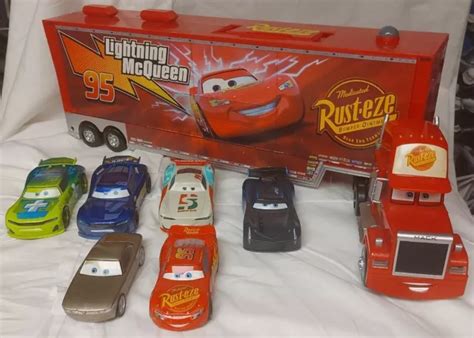 Disney Pixar Cars Mack Lightning Mcqueen Semi Trailer 95 Bumper