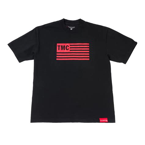 Limited Edition Tmc Flag T Shirt Blackred The Marathon Clothing