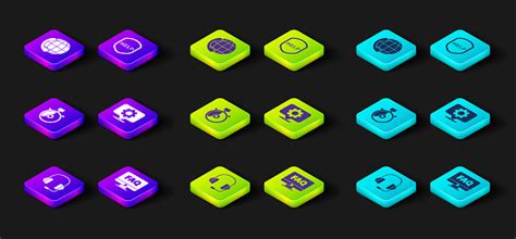 헤드폰 컴퓨터 모니터 및 Faq 스톱워치 기어가 있는 위치 쉴드 텍스트 도움말 및 전화 24시간 지원 아이콘을 설정합니다 벡터