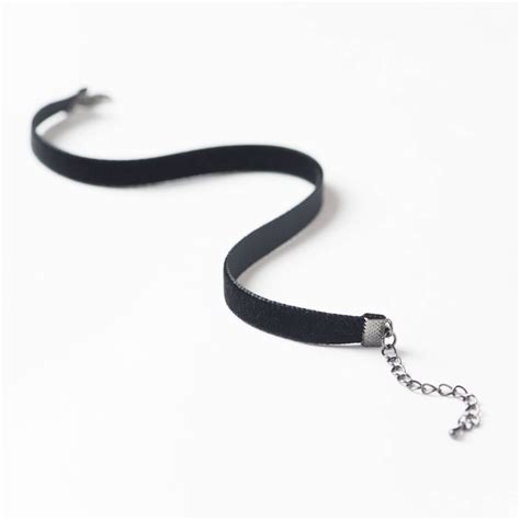 Black Velvet Choker Necklace For Women Etsy