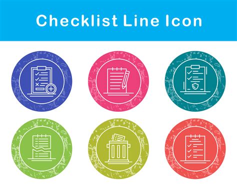 Checklist Vector Icon Set Vector Art At Vecteezy