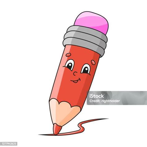Personnage Mignon Retour À Lécole Illustration Vectorielle Colorée