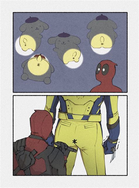 Wolverine Deadpool And Pompompurin Marvel And More Drawn By Yamuoez Danbooru