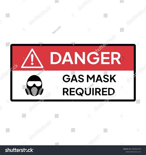 Warning Sign Label Industrial Caution Danger Stock Vector Royalty Free