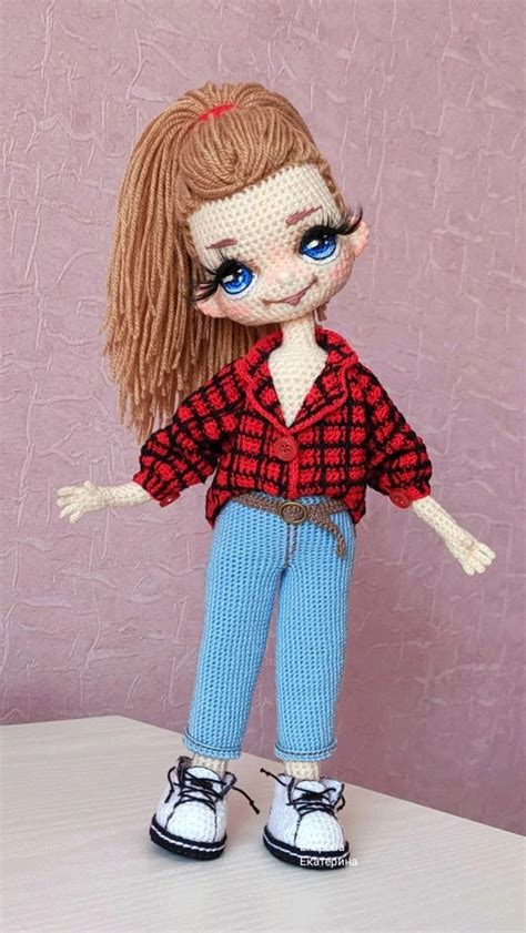 Елизавета Вязаная крючком кукла Вязаные куклы Куклы